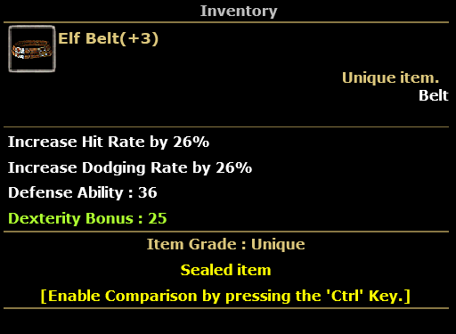 +3 Elf Belt | Knight Server Oreads-143862