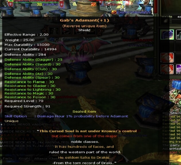 +7 Gabs Adamant ( +1 Reb ) | Knight Server Destan-99490