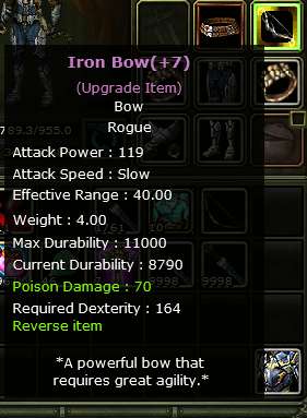 +7 Iron Bow No Reb | Knight Server Felis-117551