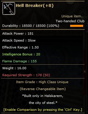 +8 Hell Breaker | Knight Server Destan-144524