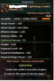 +8 Light Codex Gigas Knight Server Ares-129700