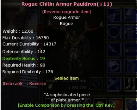 +9 Rogue Shell Gogusluk (tek) Knight Server Olympia-88080