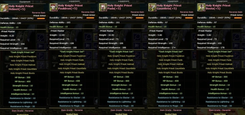 +8 Holy Set Priest | Knight Server Oreads-67207