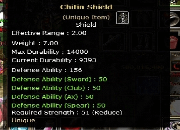 +0 Chitin Shield Knight Server Oreads-76268