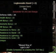 Dual +2 Legionnaire Band Knight Server Sirius-101031