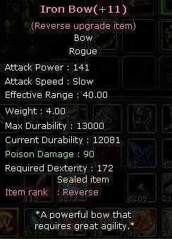 Iron Bow Reb +11 | Knight Server Dryads-102124