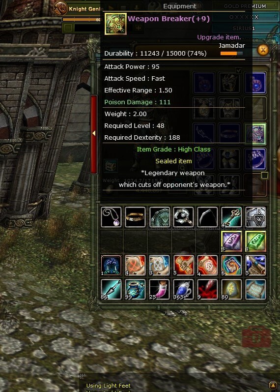 Weapon Breaker Knight Server Sirius-95388