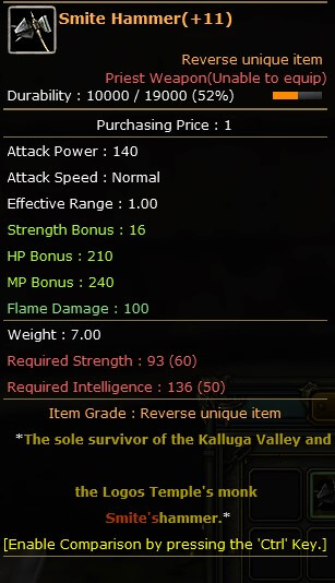 Smite Hammer +9 (rev11) | Knight Server Destan-94895