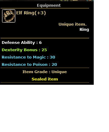Elf Ring (+3) | Knight Server Dryads-105412