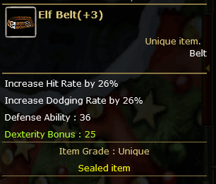 Elf Belt +3 | Knight Server Destan-129511