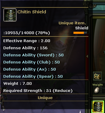 +0 Chitin Shield Cs | Knight Server Oreads-650