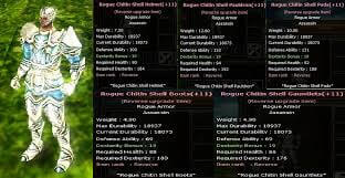 Rogue shell set +11 | Knight Server Oreads-2825