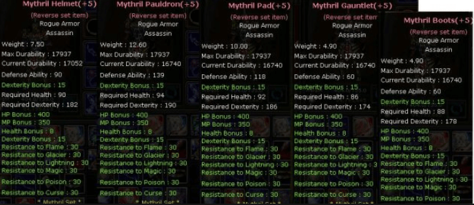 +8 mythril set | Knight Server Destan-4100