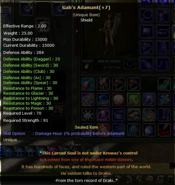+7 Gabs Adamant no reb | Knight Server Oreads-16707