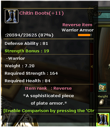 +9 Warrior Chitin Boots (reb+11) | Knight Server Destan-94189
