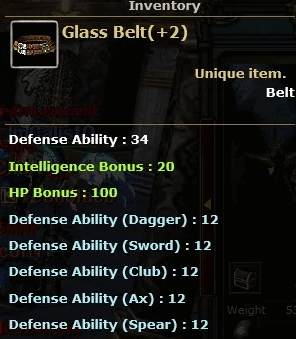 +2 glass belt Knight Server Destan-17722