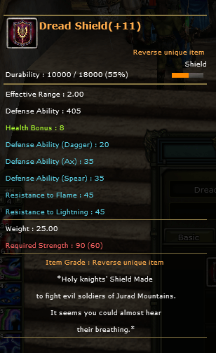 +9 Dread Shield reb 11 | Knight Server Destan-27444