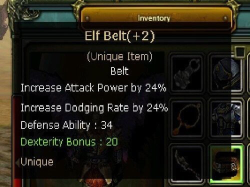ELF BELT +2 | Knight Server Destan-28196