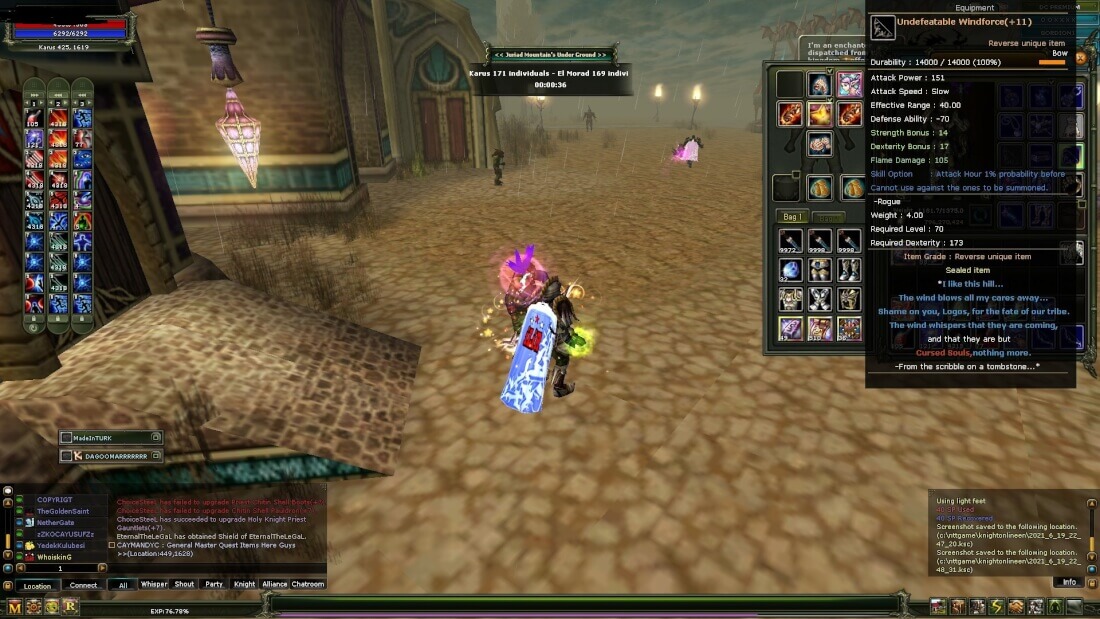 +11 UNDEF WİNDFORCE Knight Server Gordion-28934