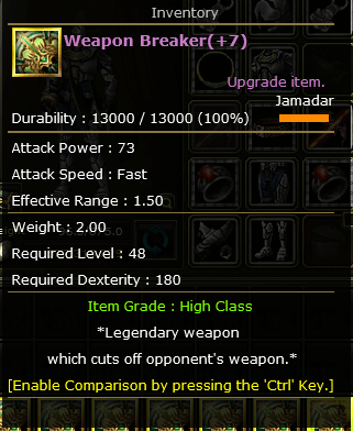 +7 WEAPON BREAKER [2 ADET] Knight Server Sirius-29554