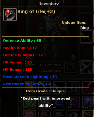 RİNG OF LİFE +3 | Knight Server Dryads-34157