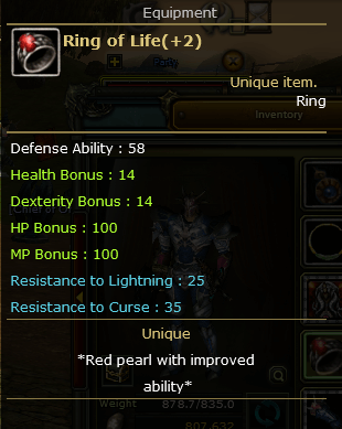 +2 Ring Of Life | Knight Server Destan-38923