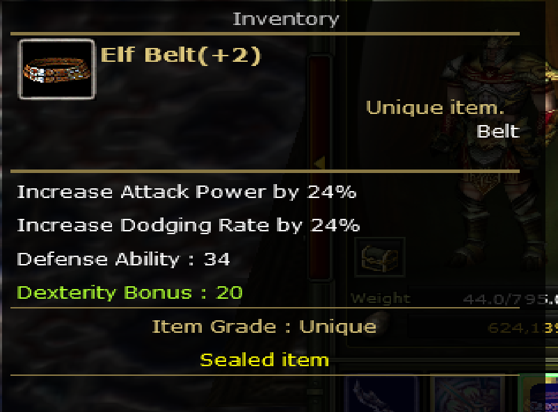 Elf Belt +2 | Knight Server Destan-39120