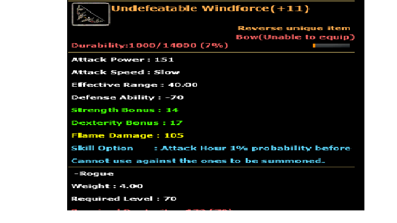 Undefeatable Windforce Reb +11 | Knight Server Oreads-41850