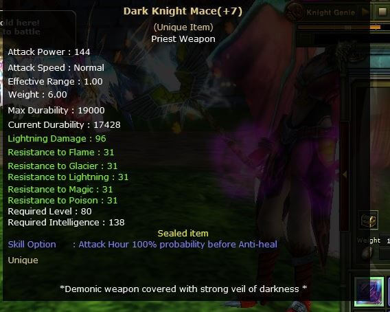Dark Knight Mace | Knight Server Destan-45617