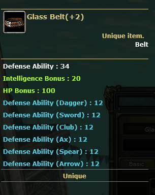 Glass Belt +2 | Knight Server Dryads-45964