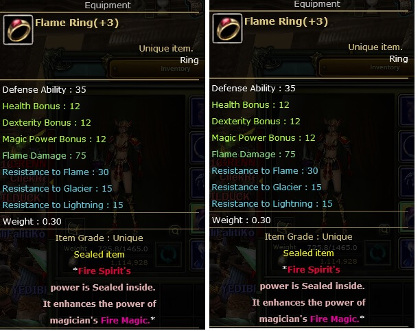 Dual Flame Ring +3 | Knight Server Dryads-47452
