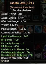 Giantic Axe +21 (2h Giga) | Knight Server Oreads-49394