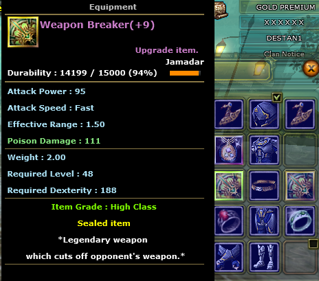 +9 Weapon Breaker | Knight Server Destan-49512