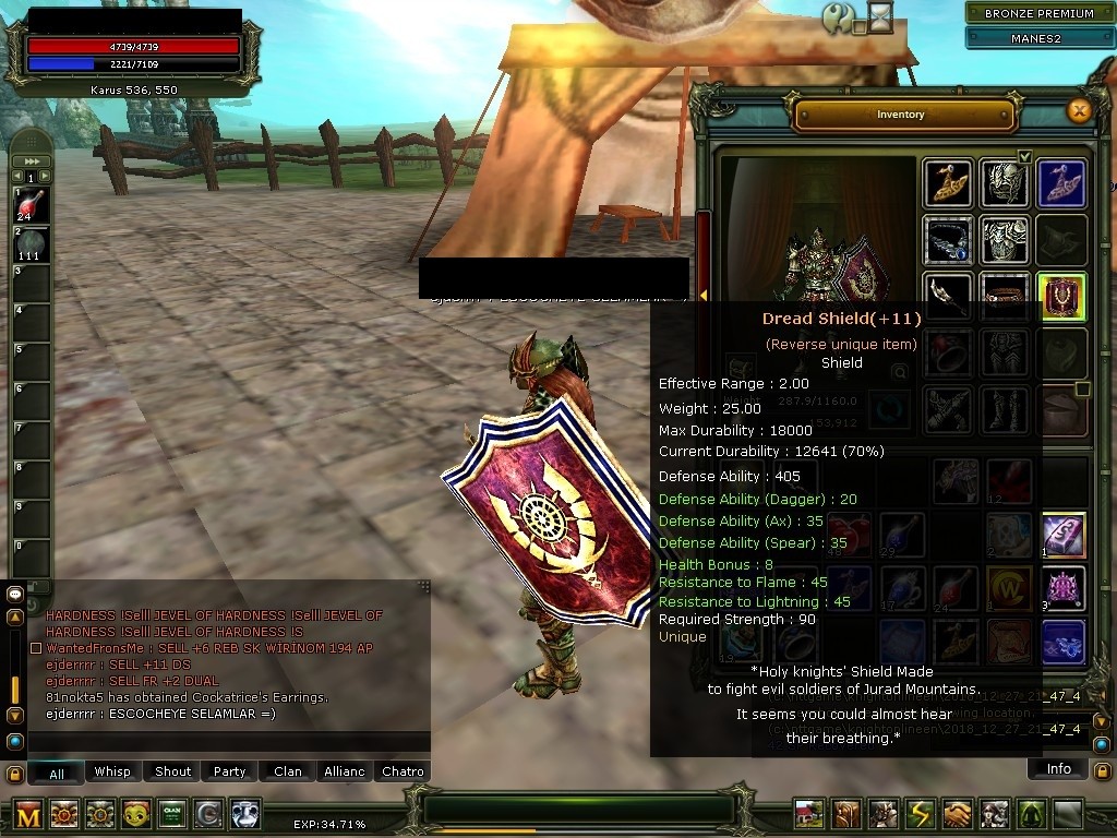 Dread Shield +9 | Knight Server Minark-50277