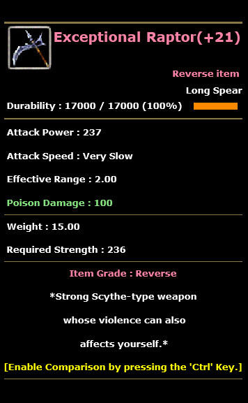 Exceptional Raptor+21 | Knight Server Oreads-50611