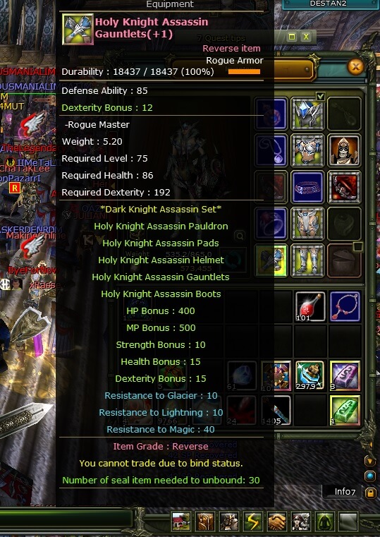 +7 Asas Holy Set | Knight Server Destan-51638