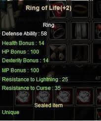 Ring Of Life +2 | Knight Server Destan-54774