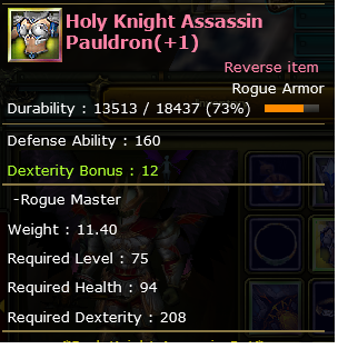 +7 Rogue Holy Set Knight Server Olympia-55715
