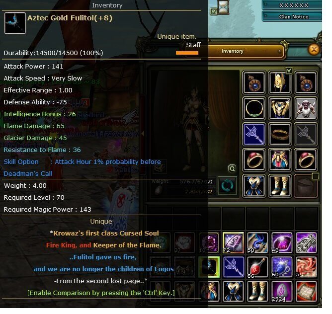 +8 Aztech Gold Fulitol Knight Server Diez-58369