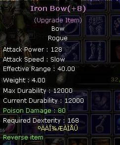 +8 Iron Bow No Reb | Knight Server Felis-115695