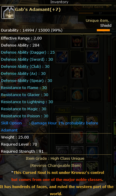 +7 Gab's Adamant No Reb | Knight Server Oreads-83536