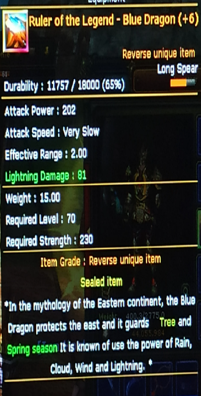 Ruler Of The Legend Blue Dragon +8 Reb 6 | Knight Server Dryads-81590