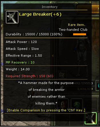 +6 Large Breaker 120 Ap Mp Recovery | Knight Server Zero-114874