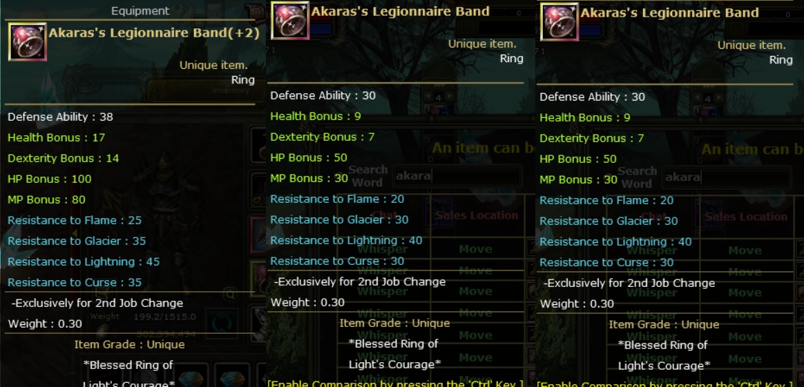 Akaras's Legionnaire Band Legi +2 , Dual +0 , +0 3 Adet | Knight Server ...
