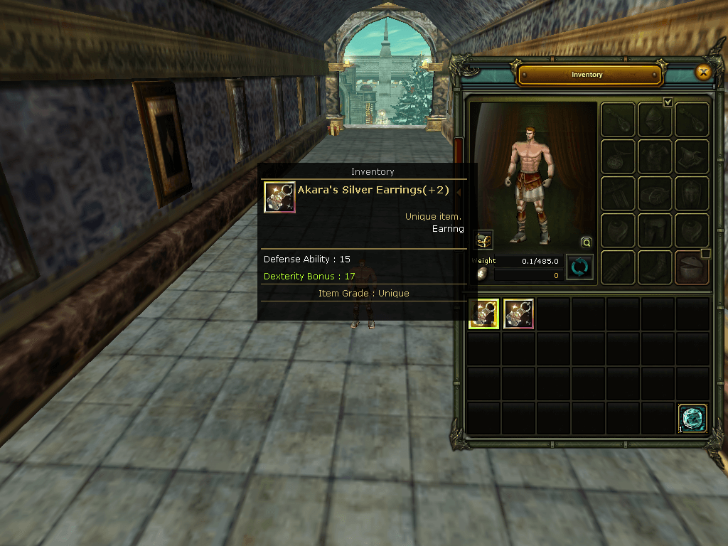 Dual Akara +2 Silver Earing | Knight Server Oreads-136250