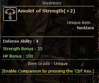+2 Amulet Of Strength | Knight Server Dryads-93938