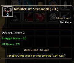 Amulet Of Str | Knight Server Felis-138284