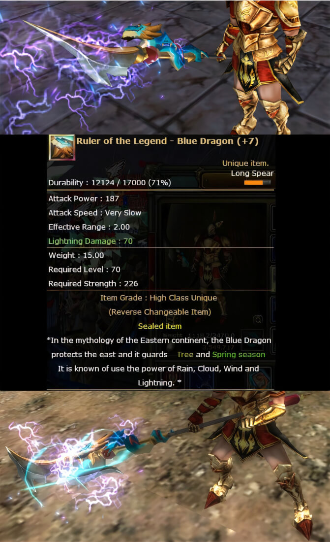 Ruler Of The Legend - Blue Dragon +7 | Knight Server Dryads-88913