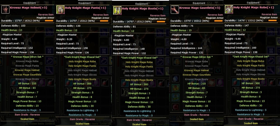 Mage Holy 7 -kro 8 Buglu Set | Knight Server Minark-140672