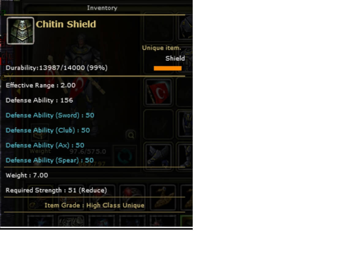 Rosetta +0 Chitin Shield (cs +0) | Knight Server Minark-105825